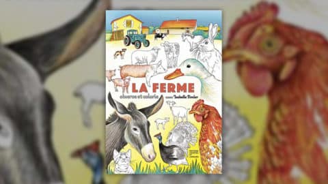 Isabelle Simler, La Ferme, observe et colorie | Chouette, un livre